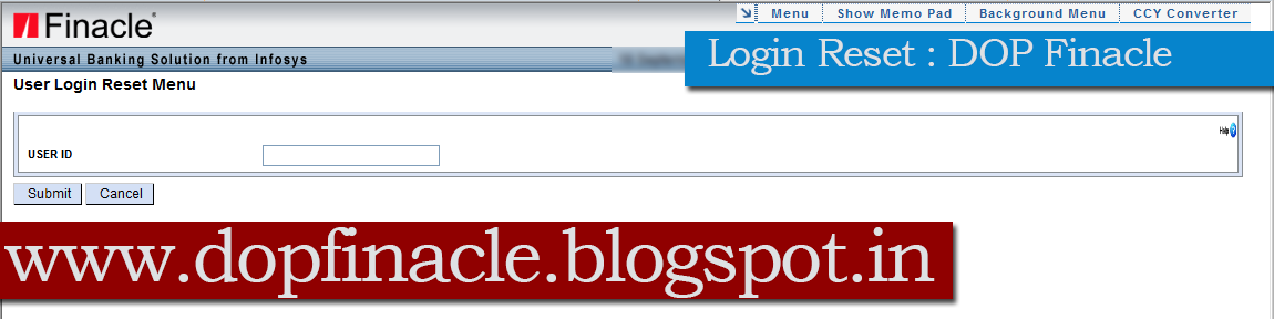 User already logged in and User Account got locked in DOP Finacle