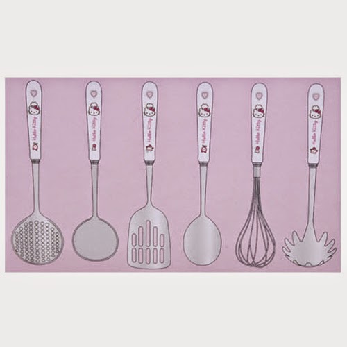 Hello Kitty Cooking Utensils Set 6p Ceramic Stainless Steel Kitchen ...