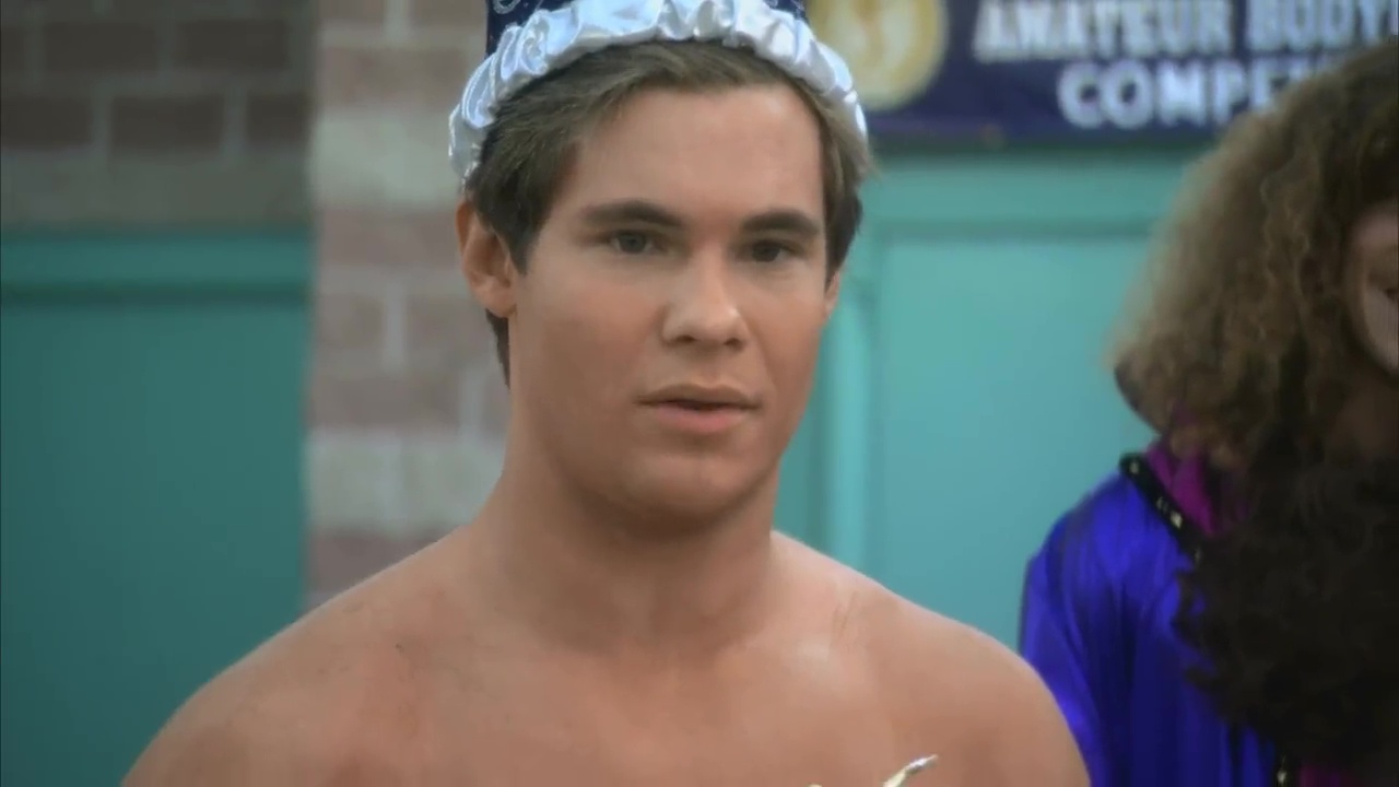 ausCAPS: Adam Devine shirtless in Workaholics 1-09 "Muscle I'd Like to Flex"