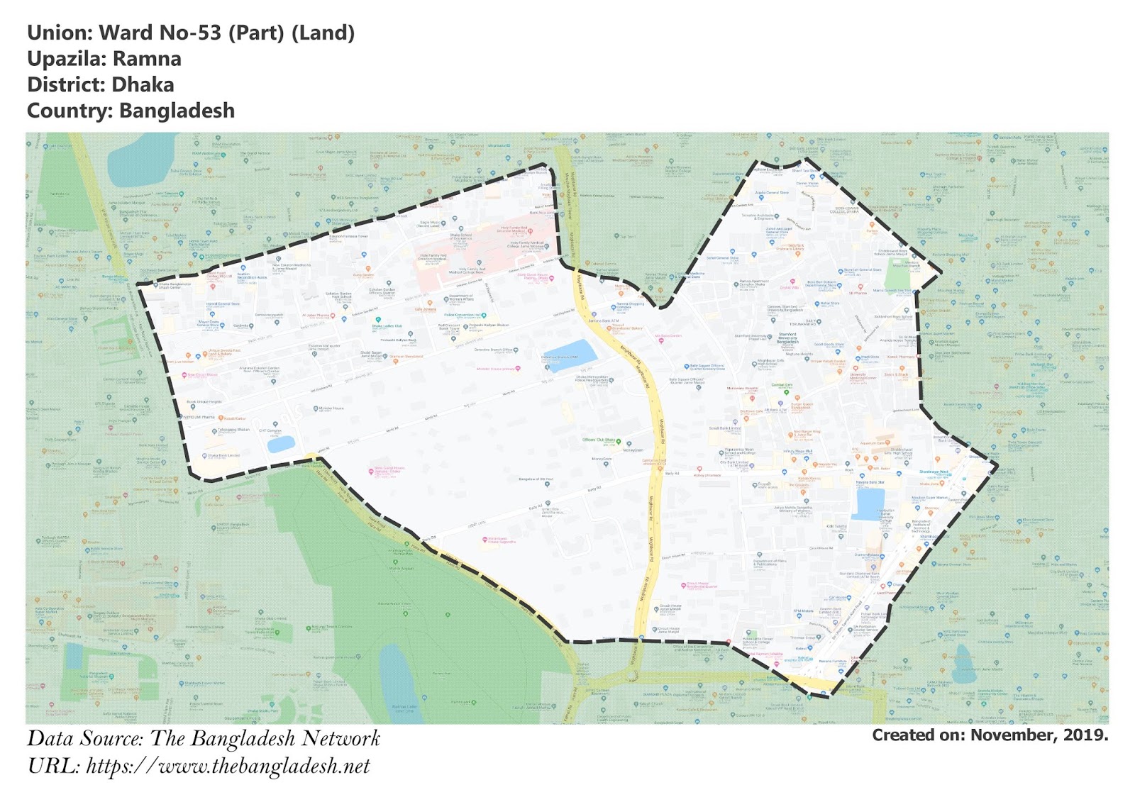 Ward No-53 (Part), Ramna, Dhaka