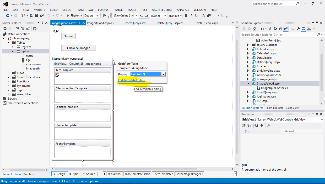 ASP.NET,C#.NET,VB.NET,JQuery,JavaScript,Gridview,SQL Server,Ajax,SSRS ...