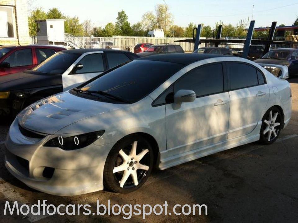 Honda Civic Reborn Modified White