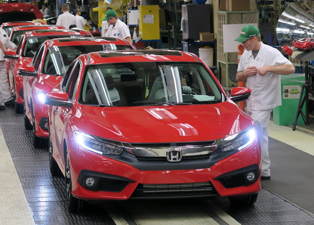 Production Starts for Tenth Generation Civic at Honda's Alliston Plant