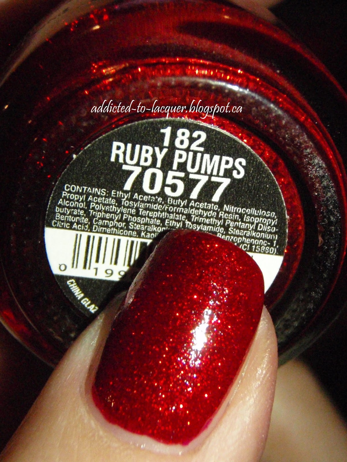 Addicted to Lacquer: China Glaze - Ruby Pumps