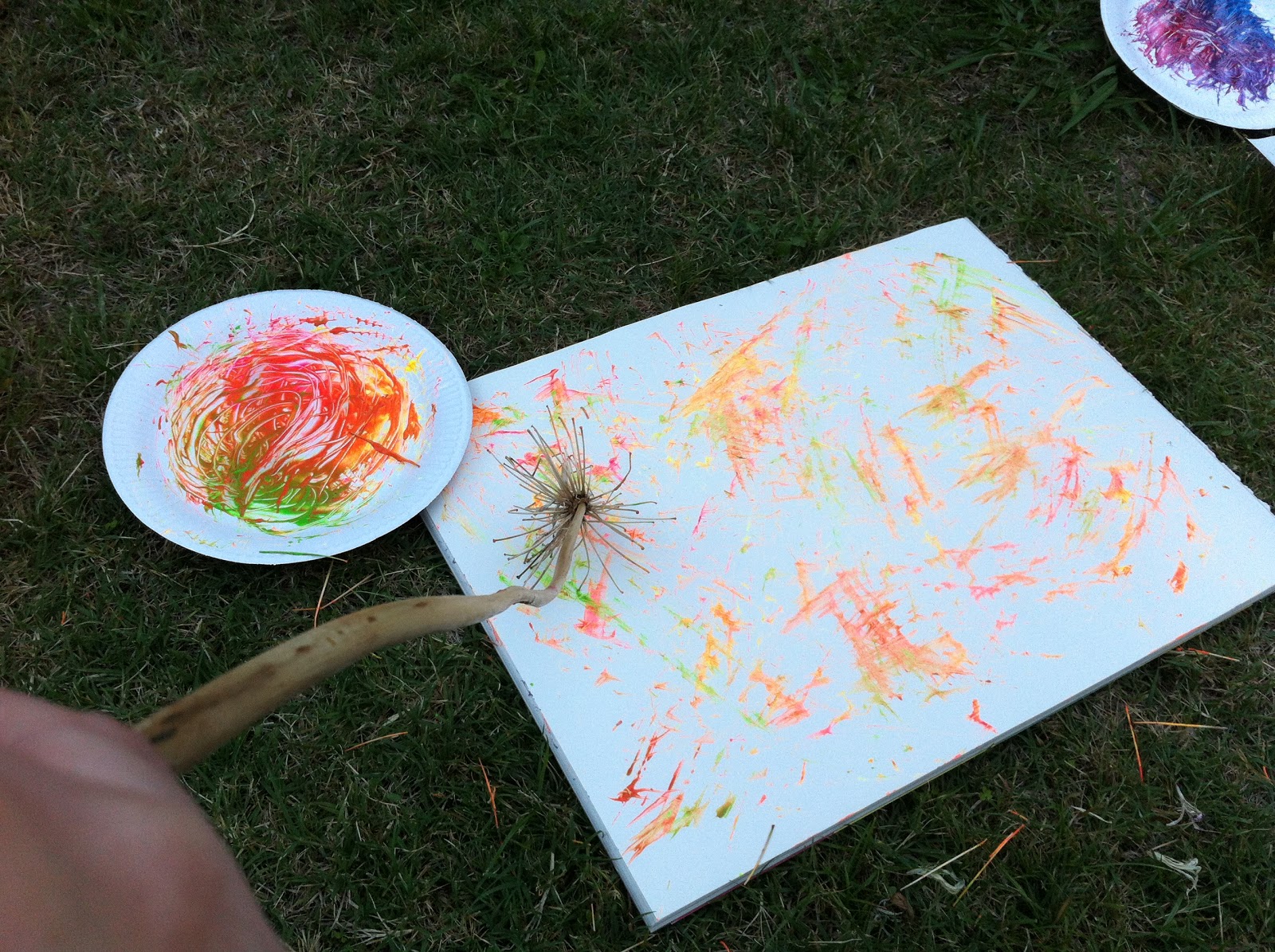 Painting with Nature - Laughing Kids Learn