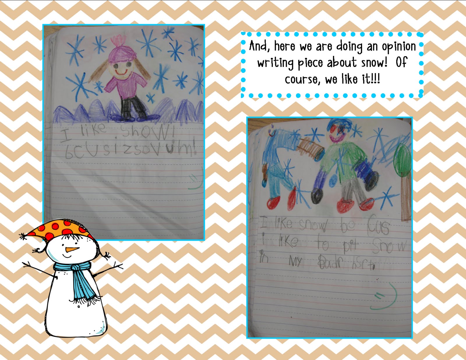 Teaching, Learning, & Loving: Snowman Math & Literacy Centers