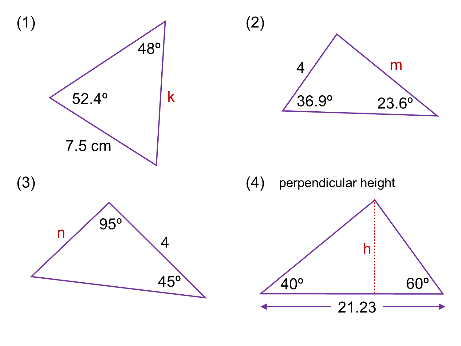 MEDIAN Don Steward Mathematics Teaching Sine Rule MEDIAN Don Steward Mathematics Teaching Sine Rule
