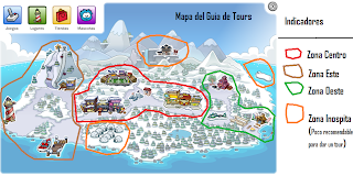 Guia del Guia de Tours, Club Penguin.: Mapa para el Guia de Tours