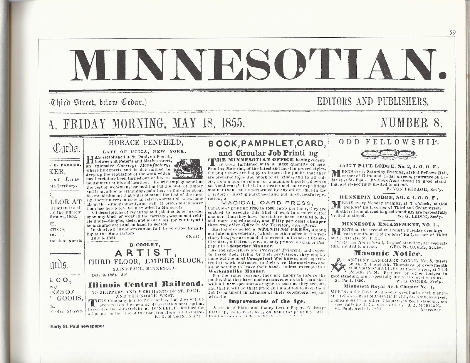 Mapping Minnesotan: Minnesota History 1850s