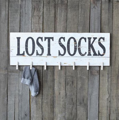 farmhouse musings: Lost Socks Laundry Room Sign