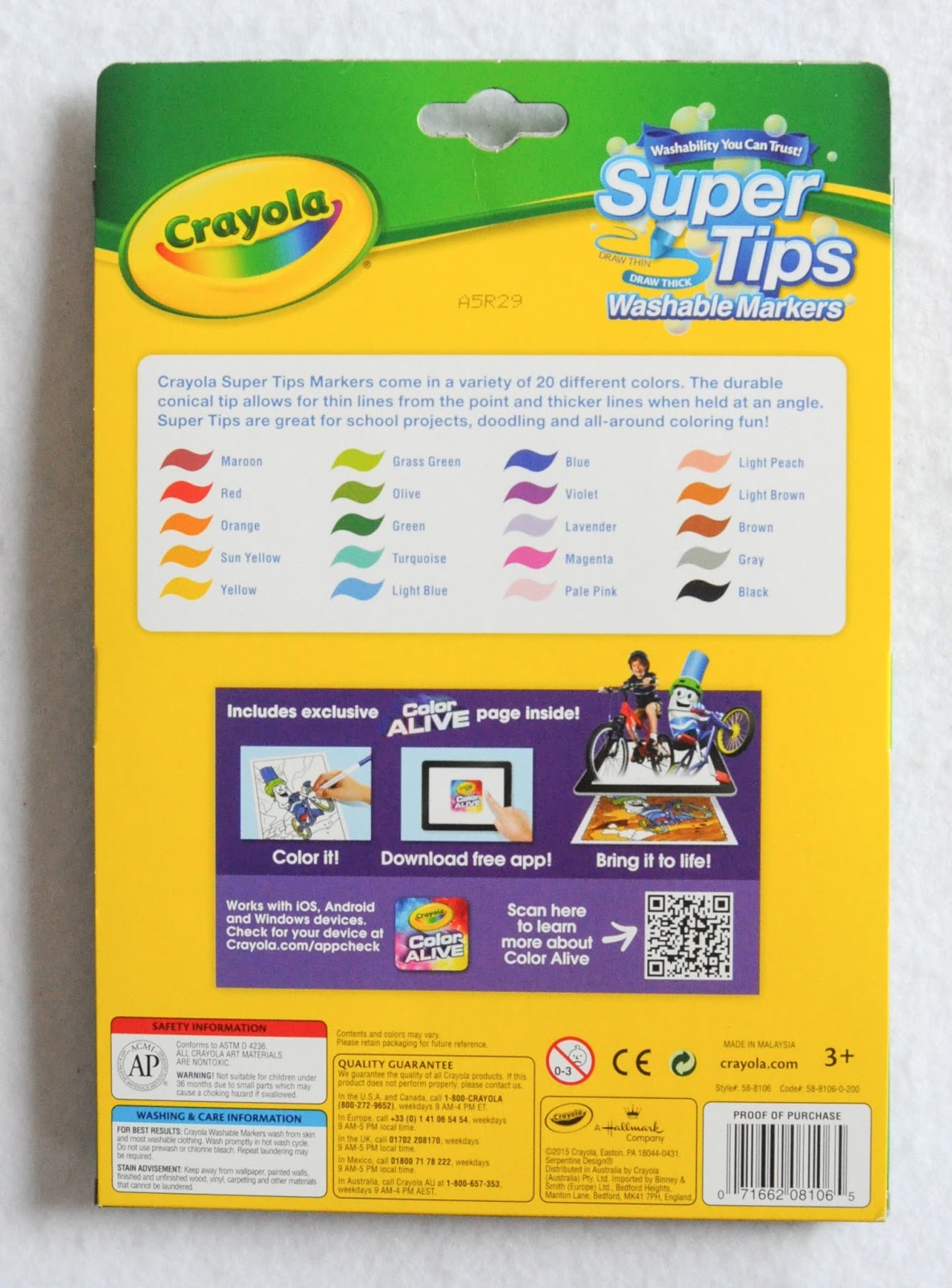 Crayola Super Tips Markers | Jenny's Crayon Collection