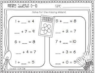 Classroom Freebies Too: Missing Addends Freebie!