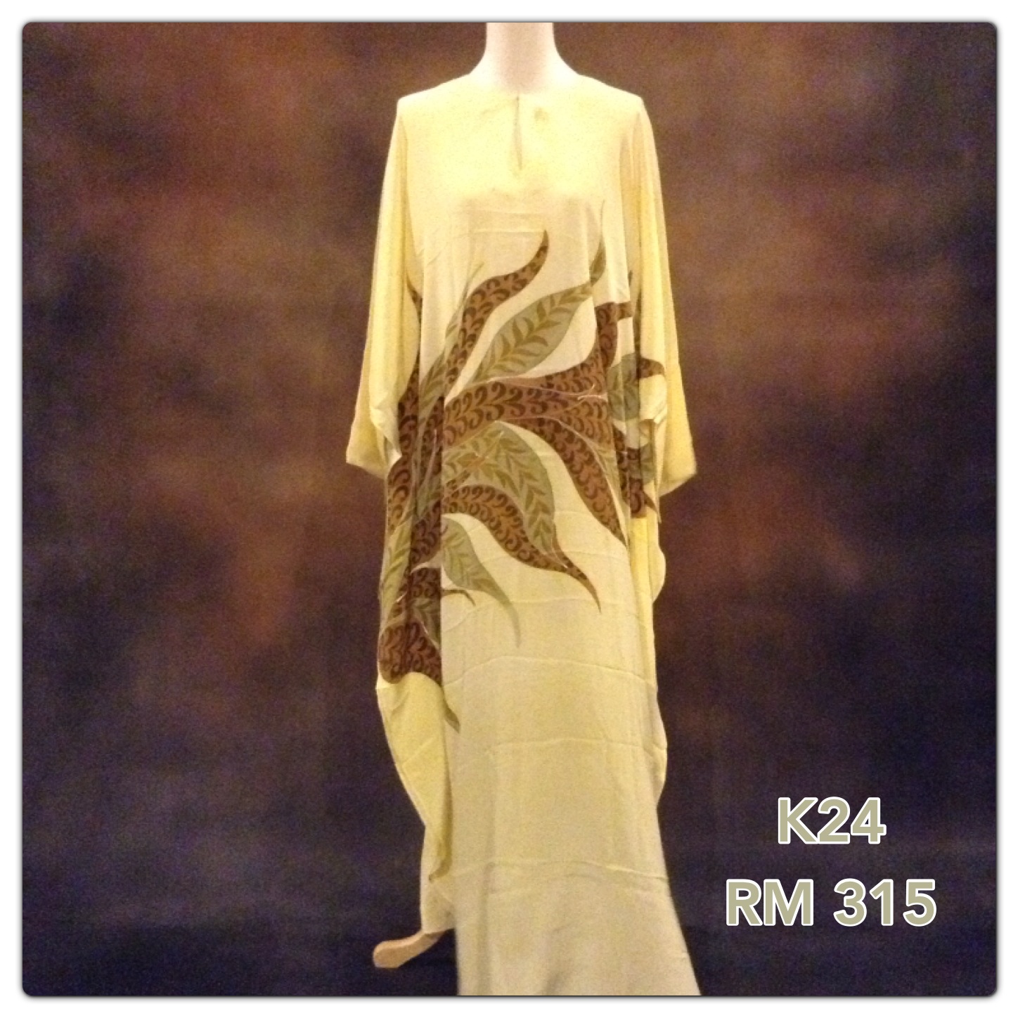 Cotton Siti: Kaftan Batik Sutera Crepe Terengganu