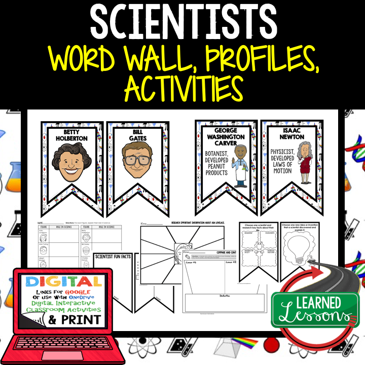 Word Wall BUNDLE, Profiles & Activity Pages (History) Digital Google ...