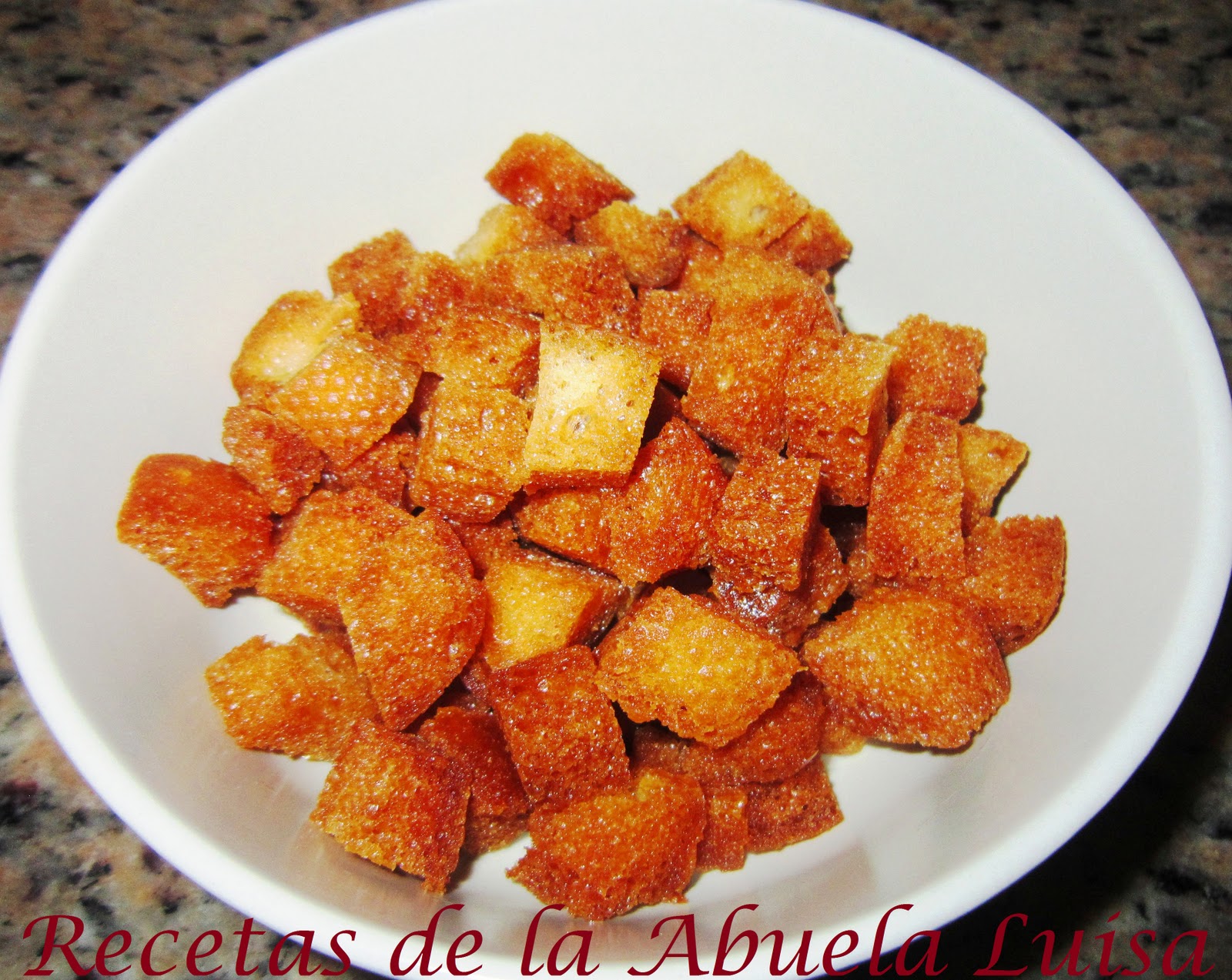 PICATOSTES : Recetas de la Abuela Luisa