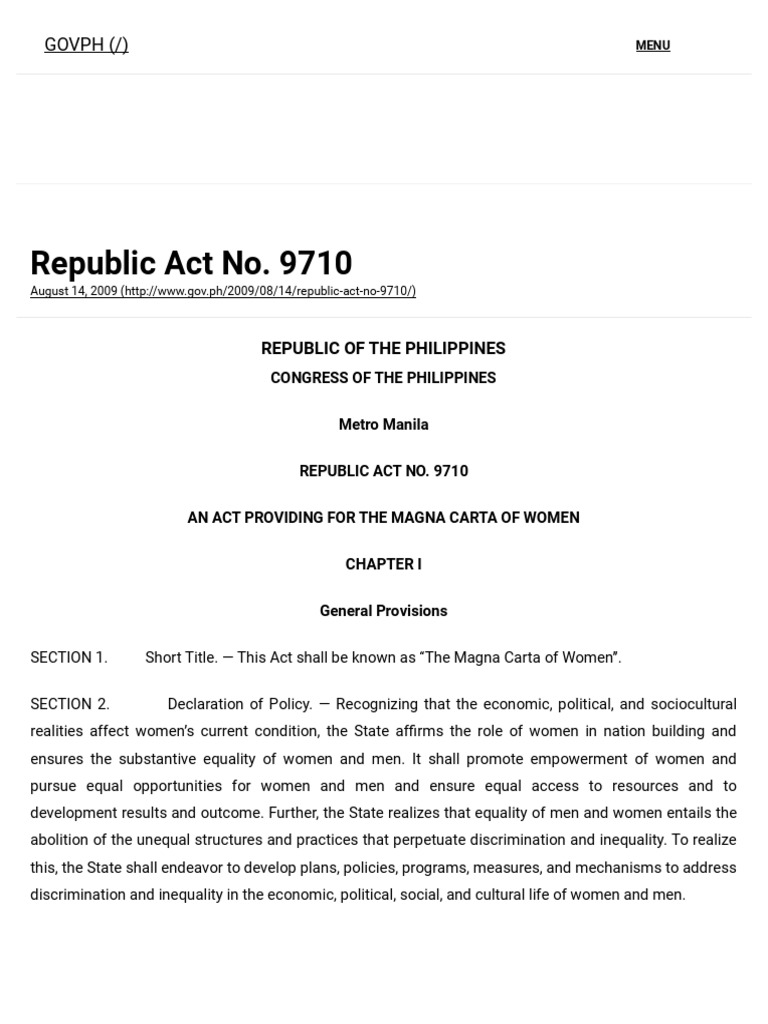 ra 9710 - philippin news collections