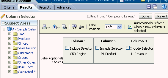 Diksha Sea: OBIEE 11G Creating Column Selector And View Selector Views Diksha Sea: OBIEE 11G Creating Column Selector And View Selector Views