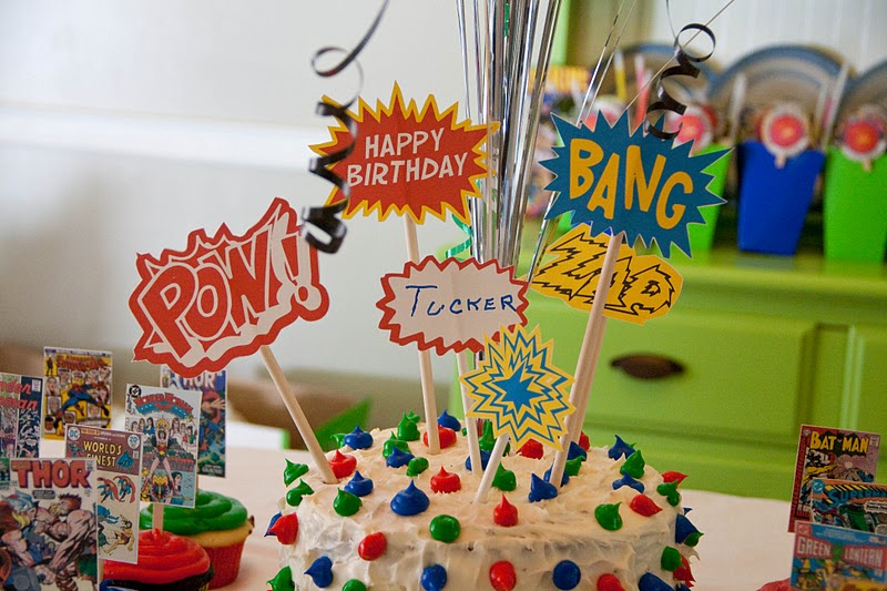 Whyte House Photography: birthday party: comic book style