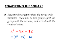 IGCSE at Mathematics Realm : Completing the Square