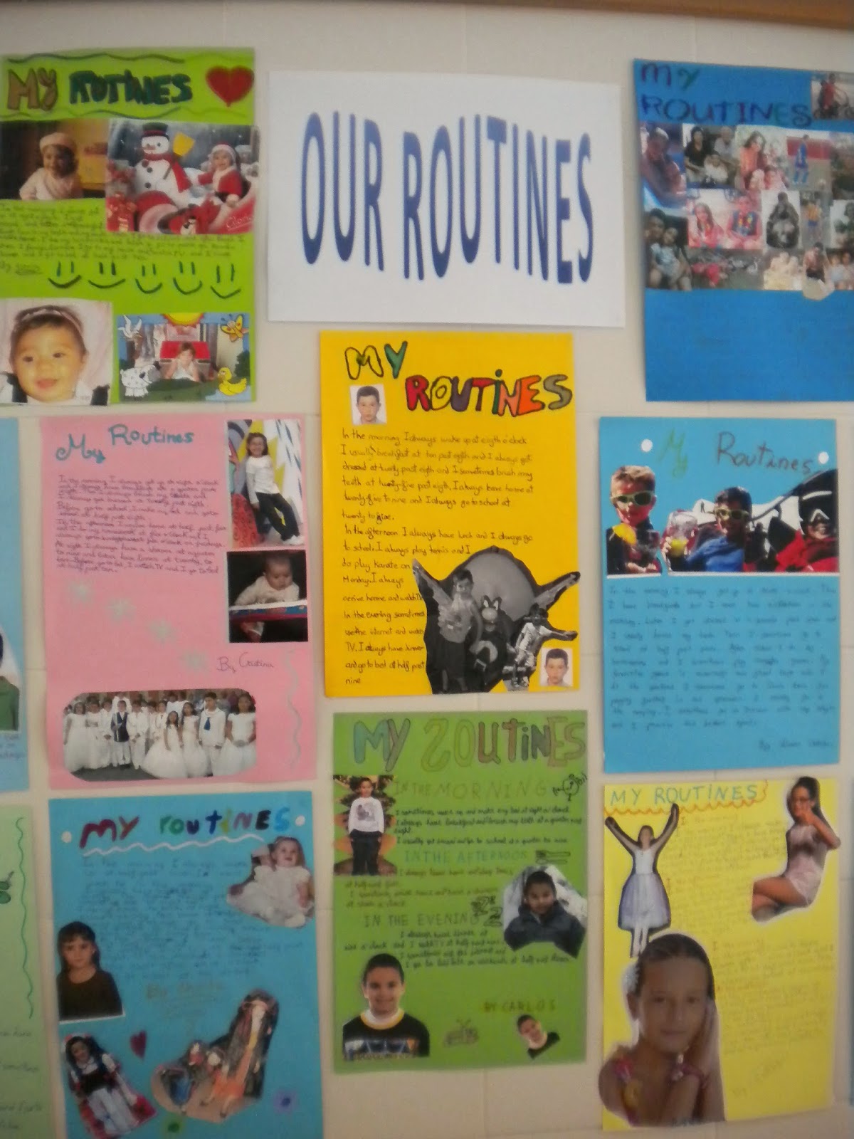 THE ENGLISH CLASSROOM BY MªJOSÉ MUELA: MY ROUTINES PROJECT (5TH PRIMARY)