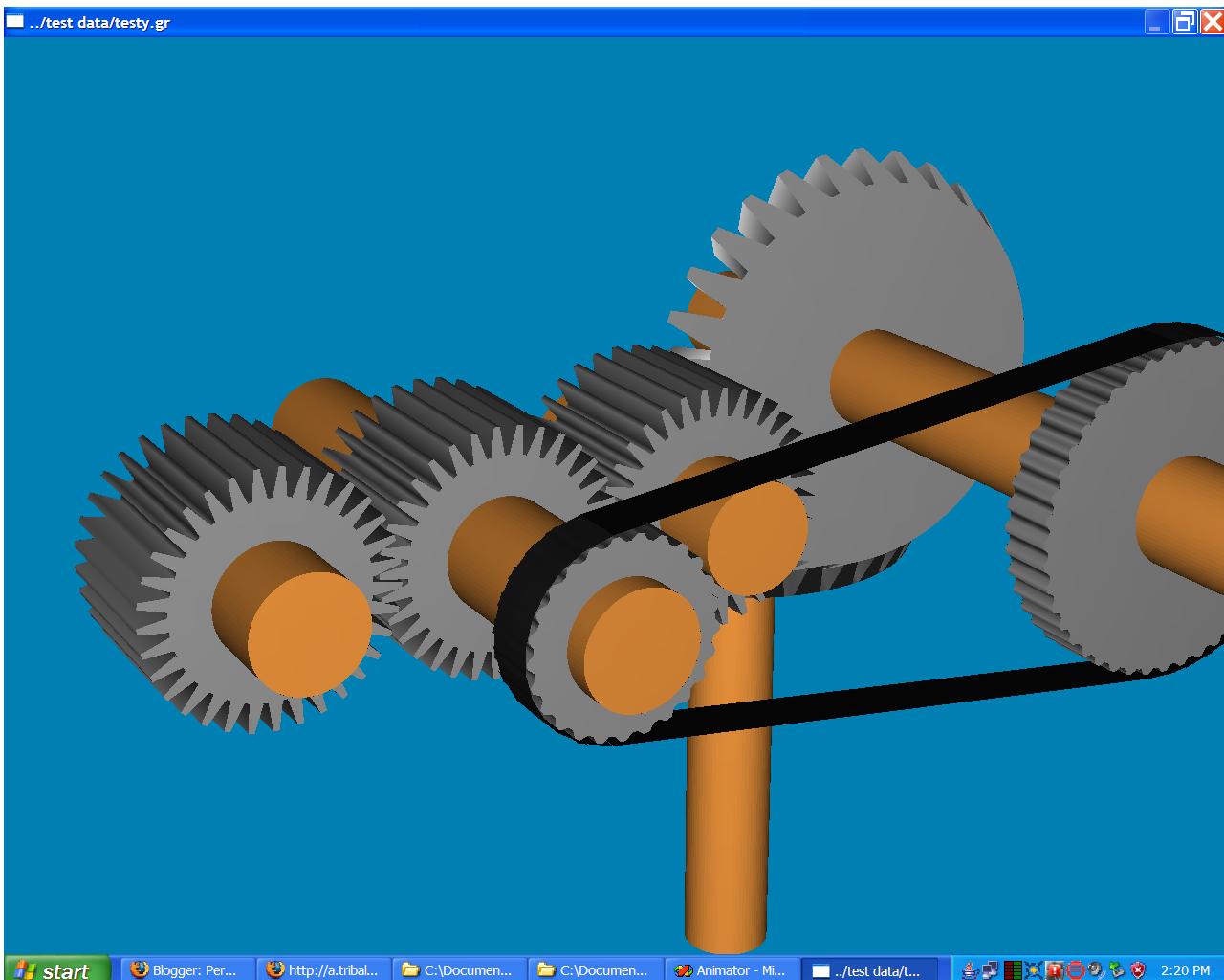 Pergelator: OpenGL Gear Train Program
