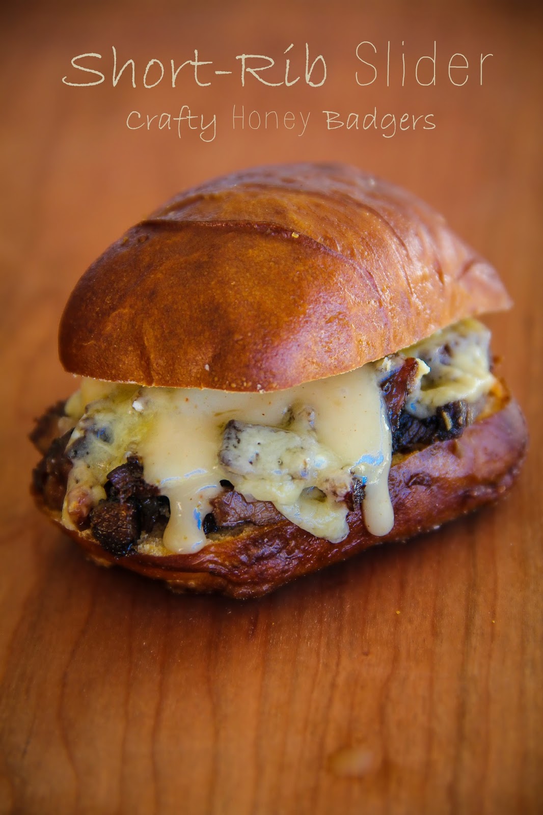 Crafty Honey Badgers: Short-Rib Slider With Polenta Fries!
