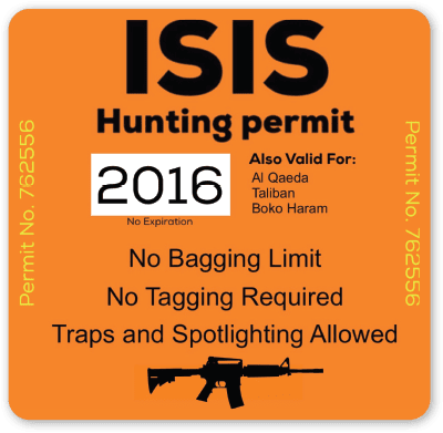 The Federalist: ISIS hunting permit offered by GOP candidate