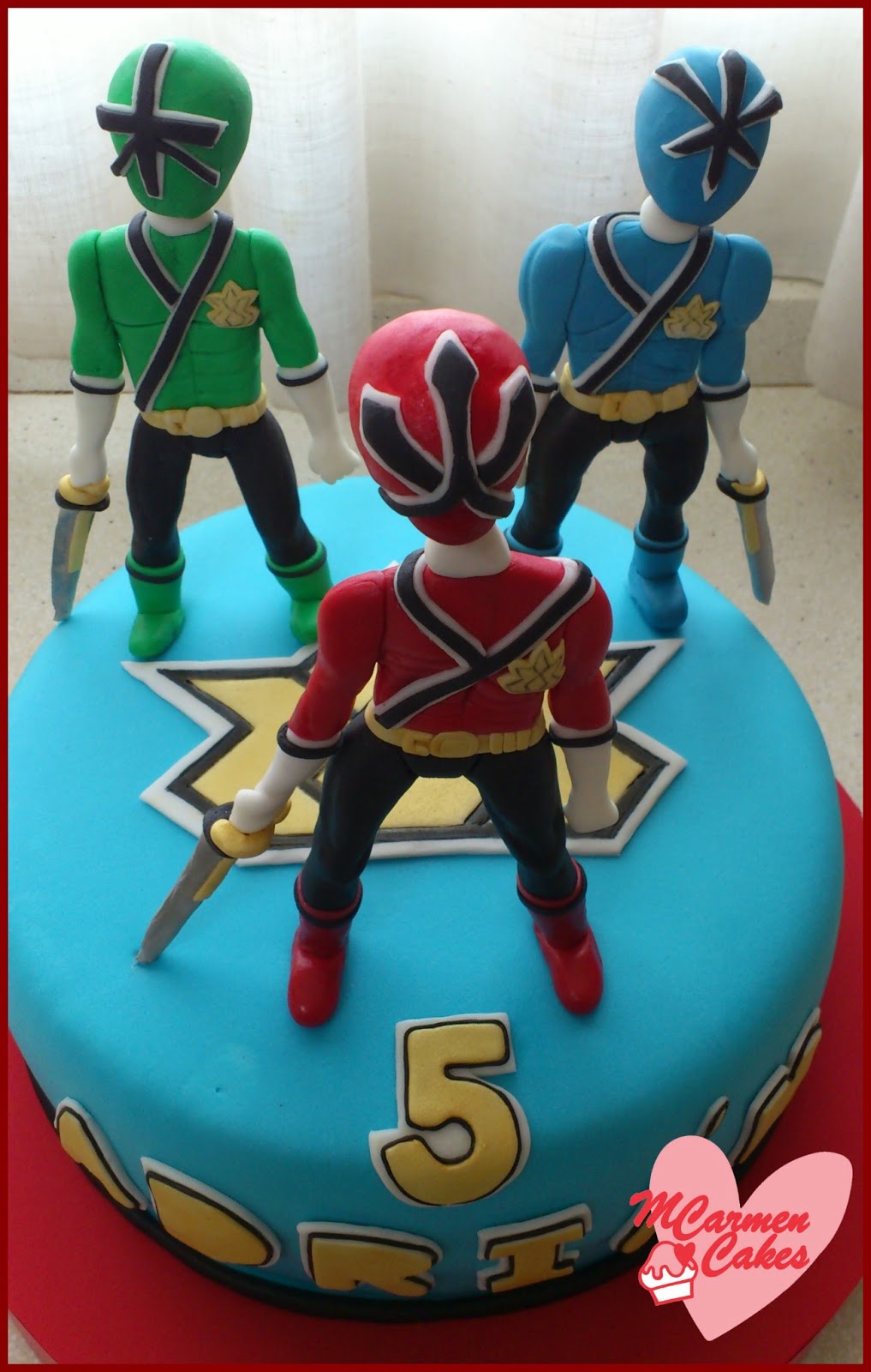 MCarmen Cakes: Tarta Power Ranger Samurai