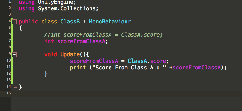 Accessing the variables of another class in C# Unity | Aarlangdi Production