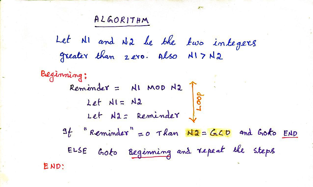 THE ANCIENT ALGORITHM