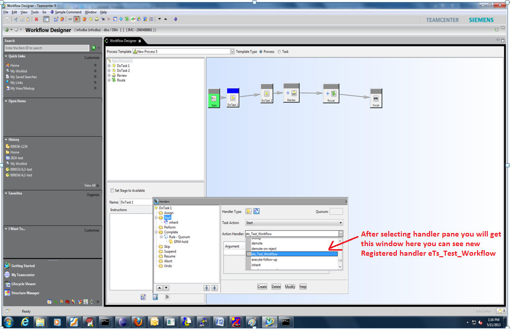 Teamcenter Open Gate: Teamcenter Unified Architecture Workflow Action ...