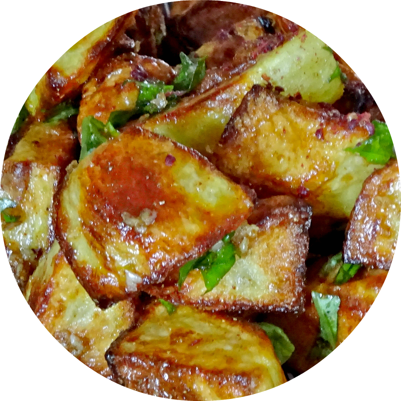 Where Five Valleys Meet: Spicy Lebanese Potatoes - Batata Harra