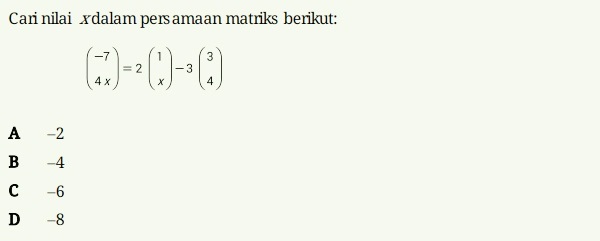 MATEMATIK SPM: Matriks