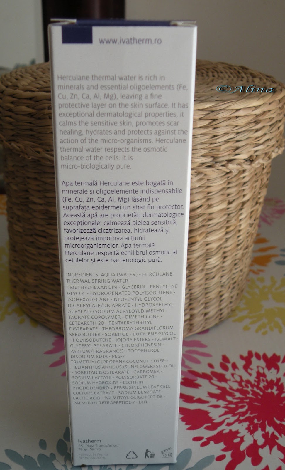 UNA - crema anti-aging Ivatherm - Alina Anghel