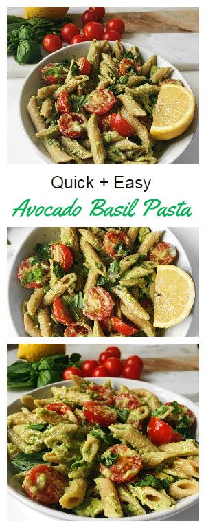 Quick and Easy Basil Avocado Pasta Recipe - Girls Dishes