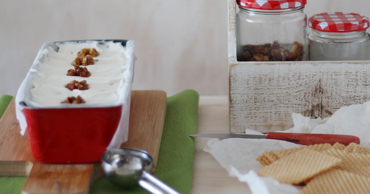 Dulces para un Angel: Helado corte de nata con nueces y toffee (sin ...