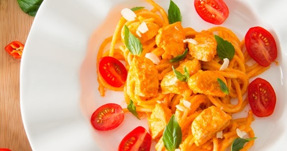 Pasta Con Pollo Romesco | Recetas De Cocina - En La Olla