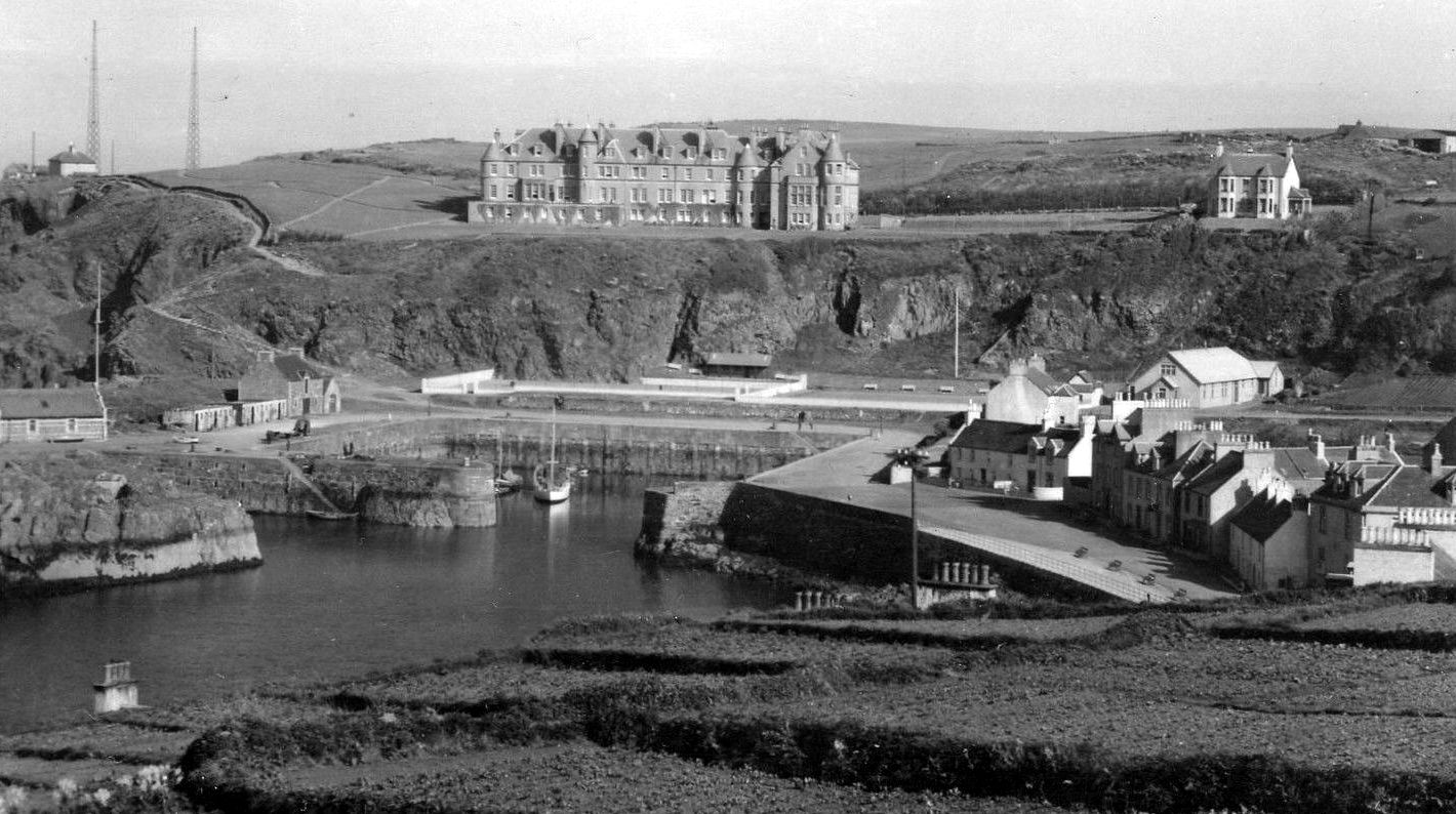 Tour Scotland: Old Photograph Harbour Portpatrick Scotland
