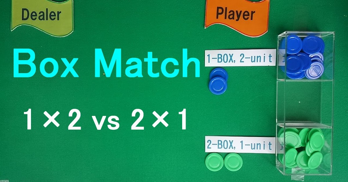 [Blackjack Box Match] 1-BOX vs 2-BOX ~ Card Game Experiment Blog