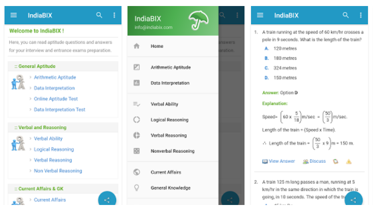 IndiaBIX Mobile App- Learn and practice aptitude exams - Youth Apps