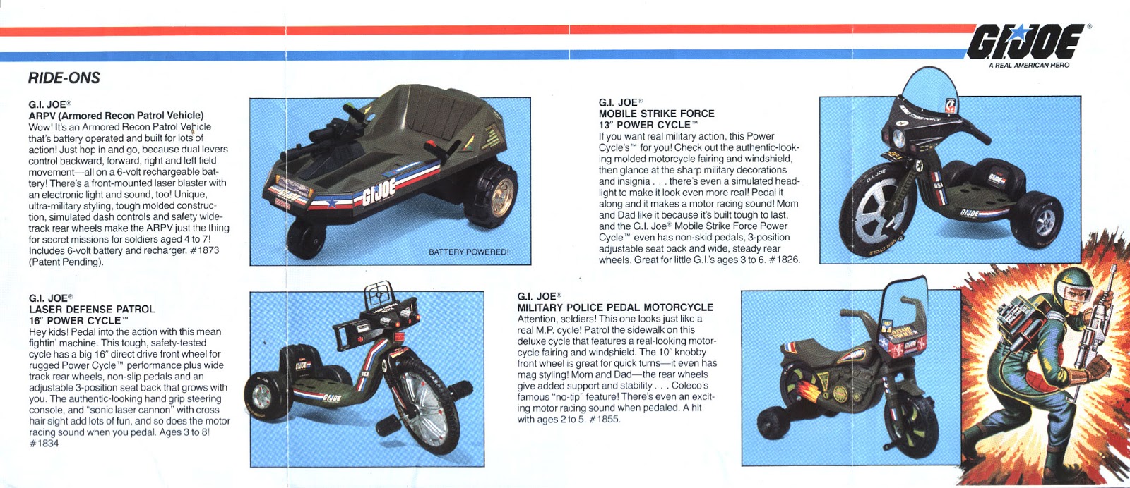 10 Best Themed Coleco Power Cycles Of The '80s