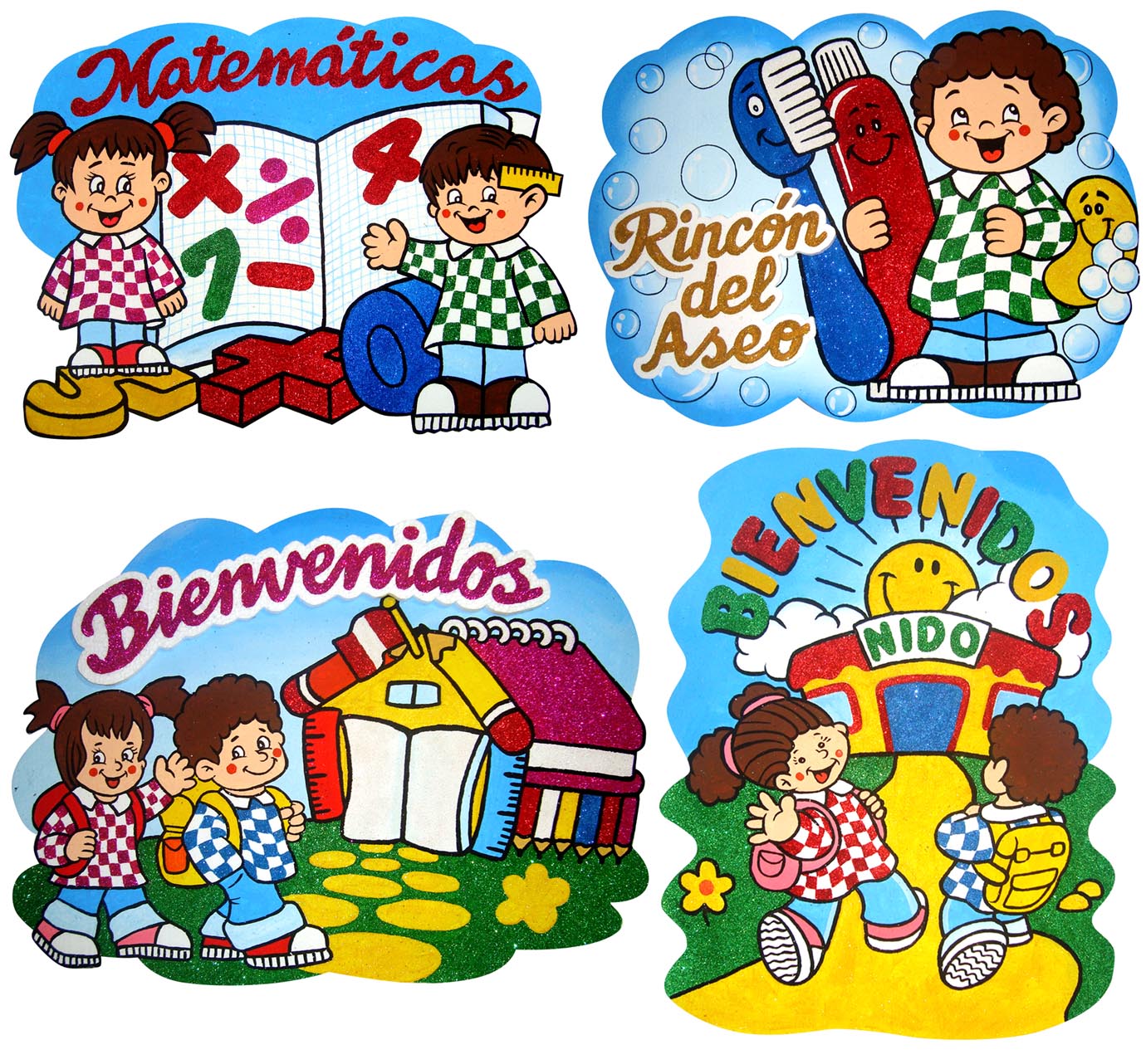 Adornos de bienvenida a clases - Imagui