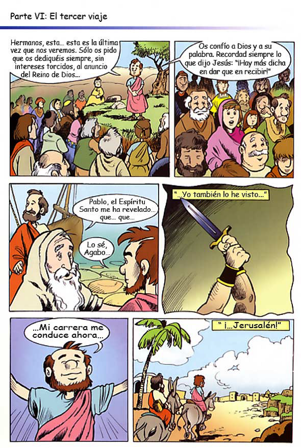VIVAMOS LOS ESCRITOS DE PABLO: Comic: LA EVANGELIZACIÓN DE PABLO