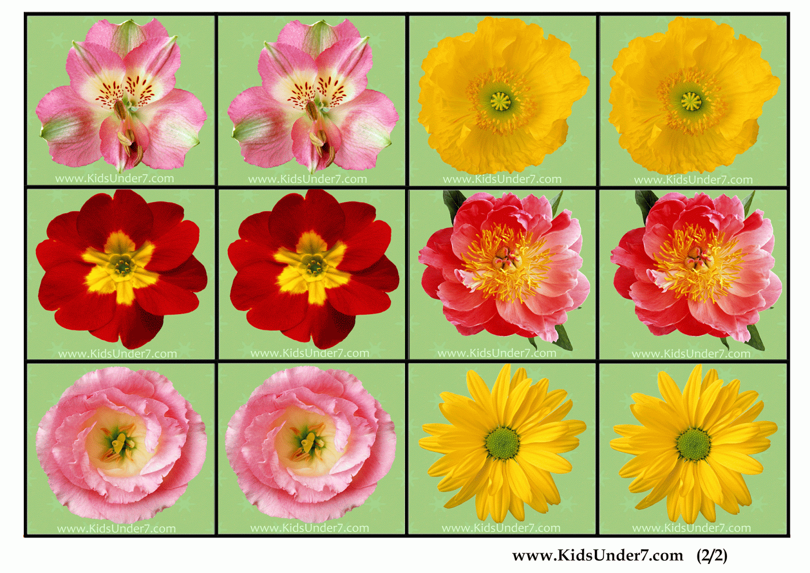 Kids Memory Game | Craetive Kids Colouring