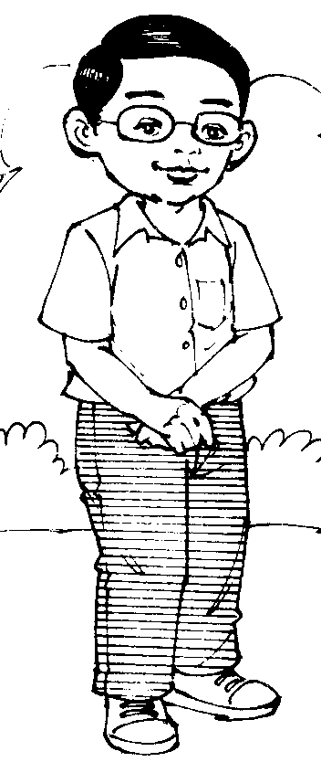 Sekitar Kawasan Sekolah: Gambar Outline_Manusia