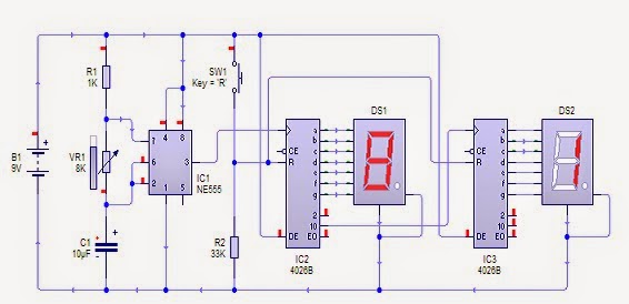 RANGKAIAN COUNTER SEDERHANA + LAYOUT PCB | ILMU ELEKTRONIKA