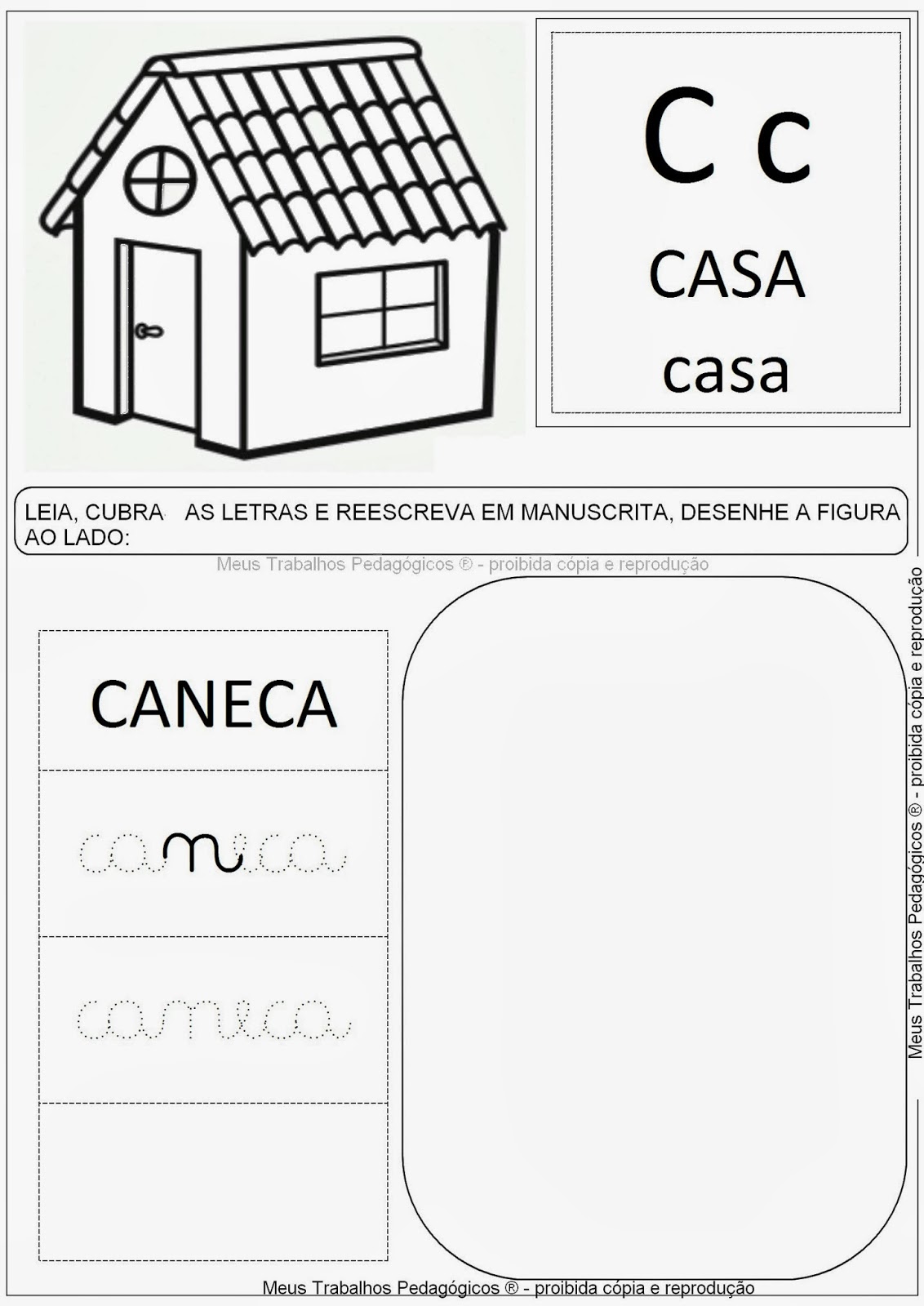 Atividade Letra C Cursiva - RETOEDU