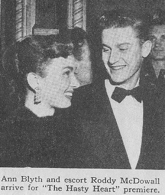 Ann Blyth: Actress. Singer. Star.: Ann and her pal, Roddy McDowall