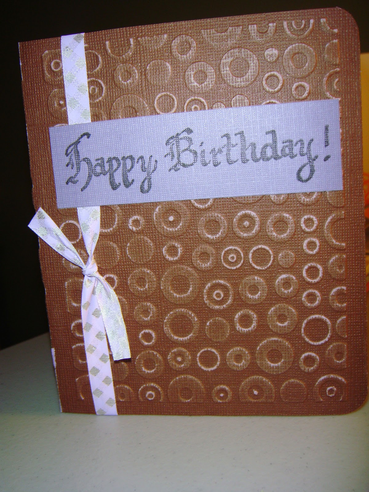 C'est La-Vie Designs Unltd., LLC: Happy Birthday Card - Dry embossing