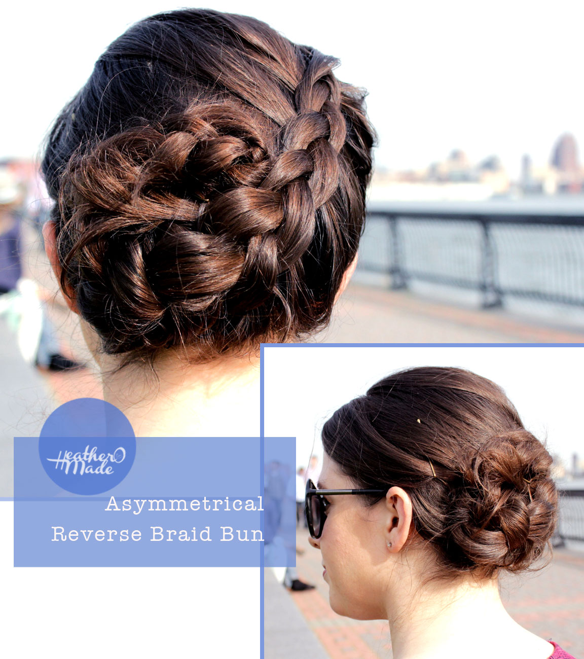 Heather O Made: An Asymmetrical Reverse Braid Bun